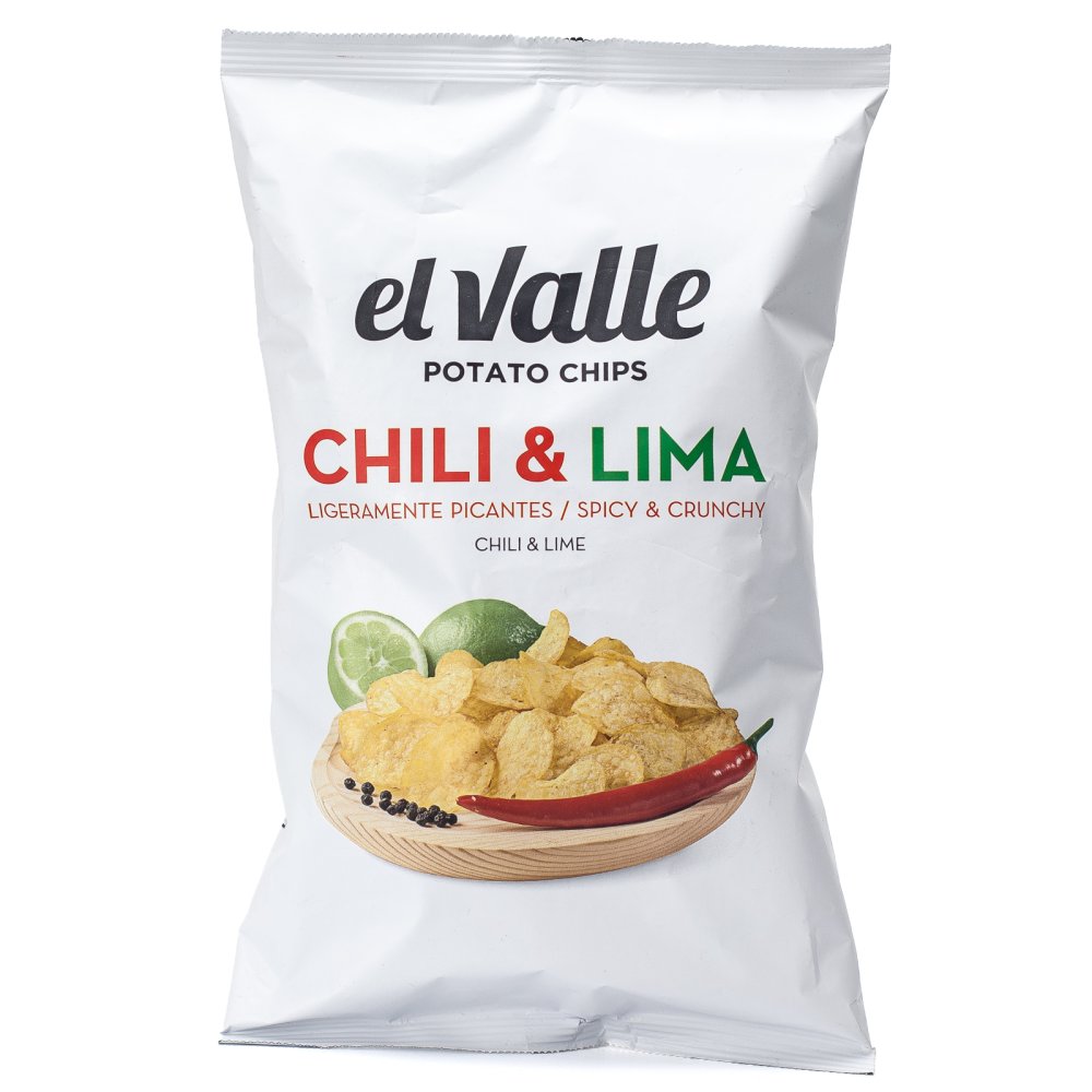 El Valle Bramborové chipsy Chilli Limeta 130 g