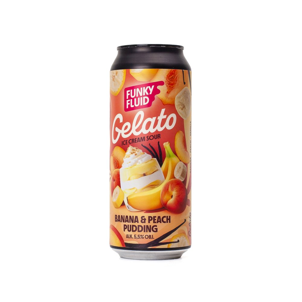 Funky Fluid 18° Gelato Banana Peach Pudding 0,5 l