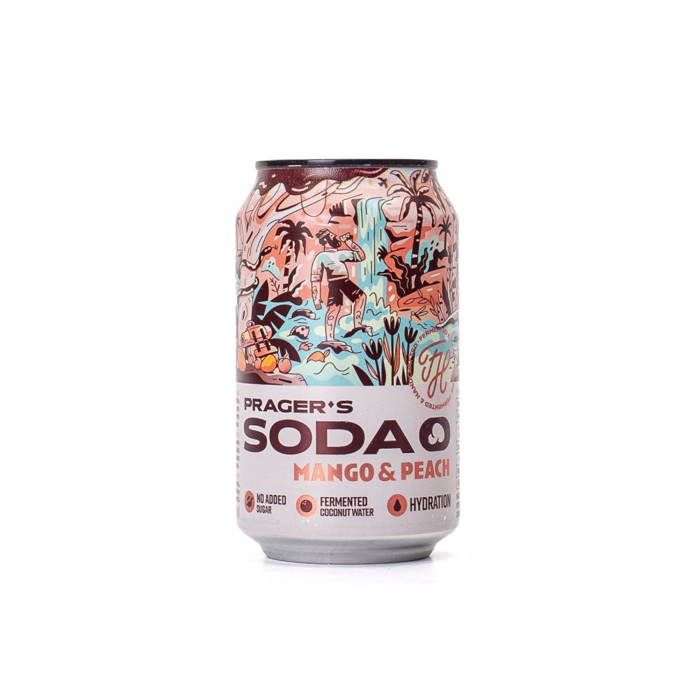 Prager's Soda Mango & Peach 0,33 l